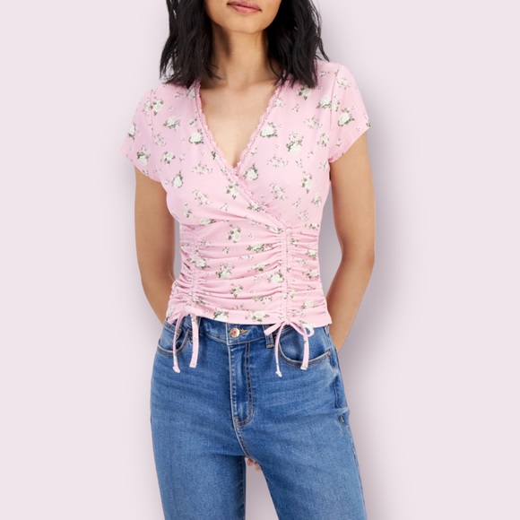 Almost Famous | Tops | Almost Famous Baby Pink Top | Poshmark